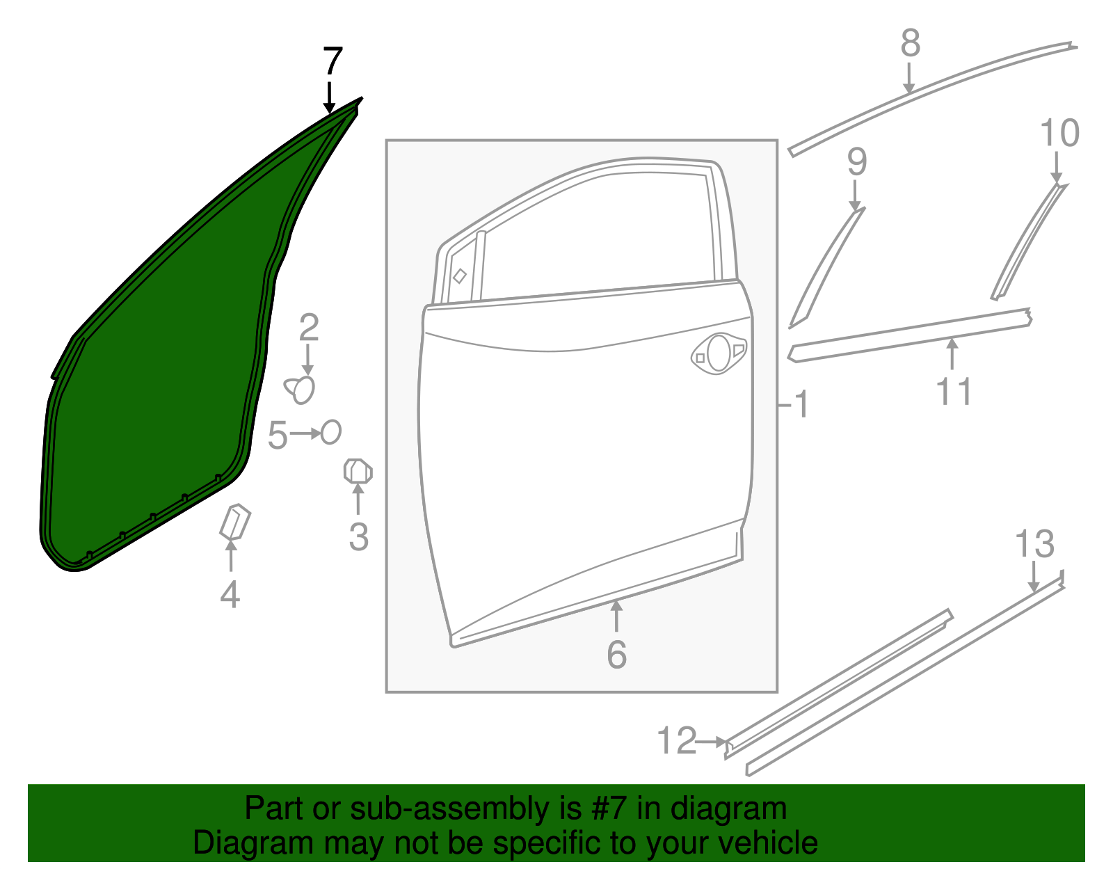 2015-2024 Nissan Murano Surround Weather-Strip 80830-9UH0A | Bill Kay ...