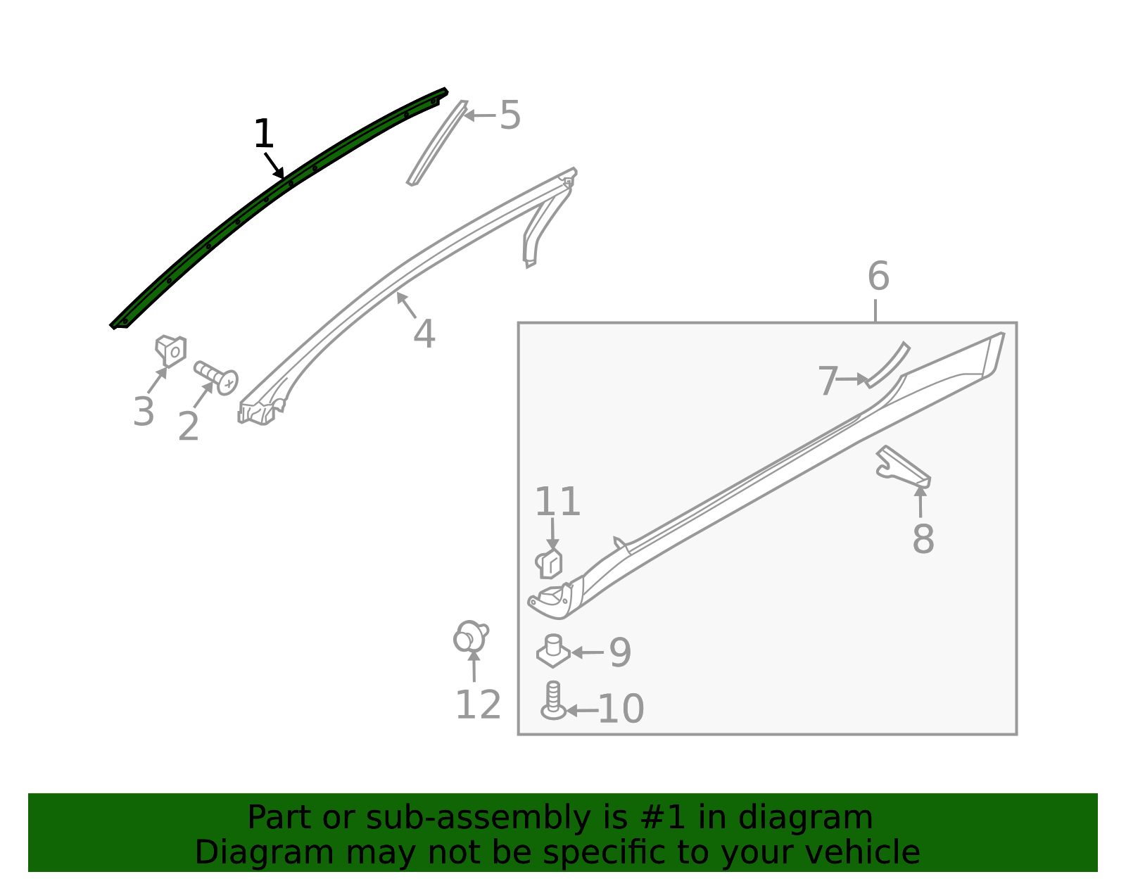 2010-2016 Hyundai Genesis Coupe Drip Molding 82860-2M000 | MotorMotor