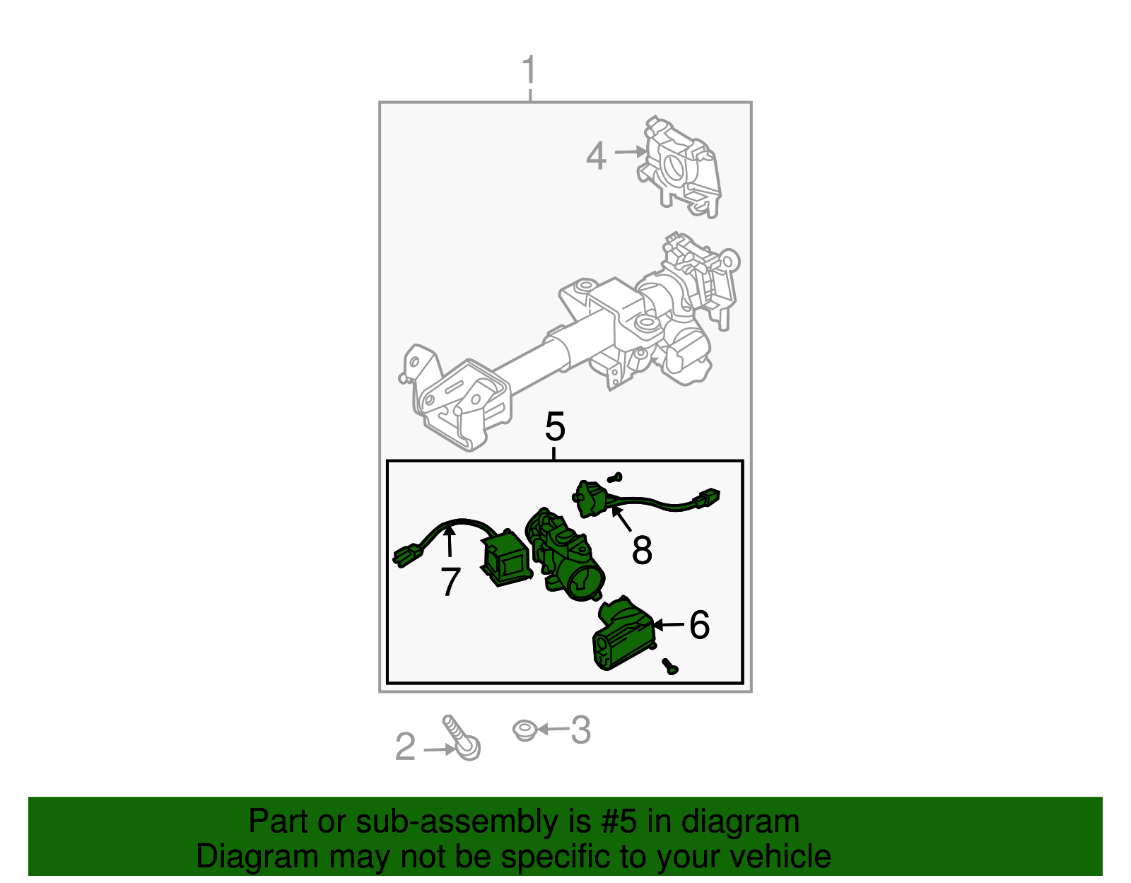 2004-2008 Chevrolet Ignition Lock Housing 96261298 | Capital Chevy Parts