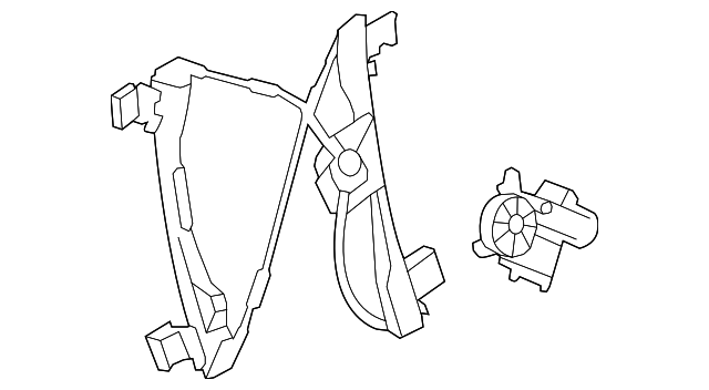 2011-2016 Chevrolet Front Driver Side Window Regulator with Motor ...