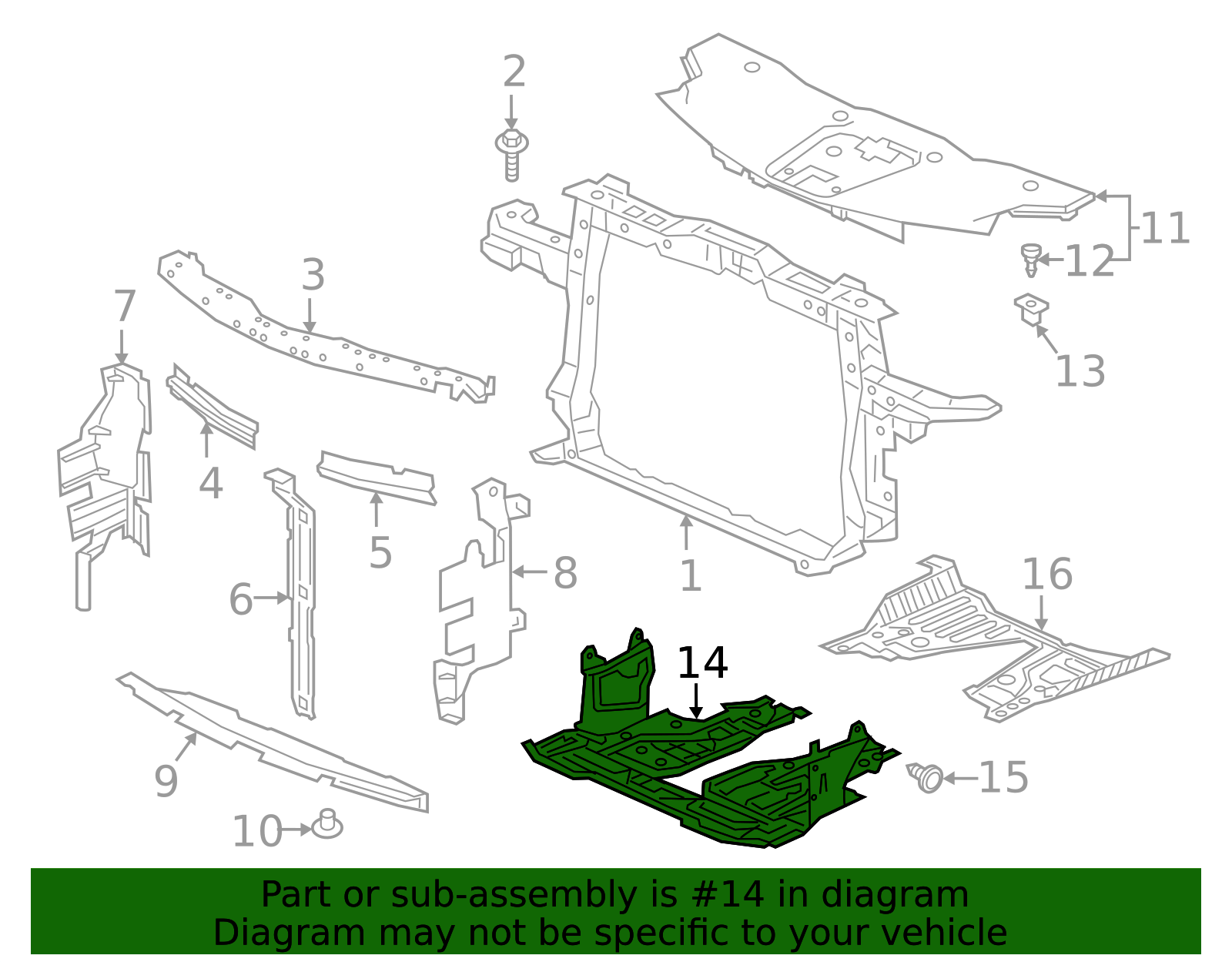 2019-2025 Acura RDX Splash Guard 74110-TJB-A00 | Acura Parts World