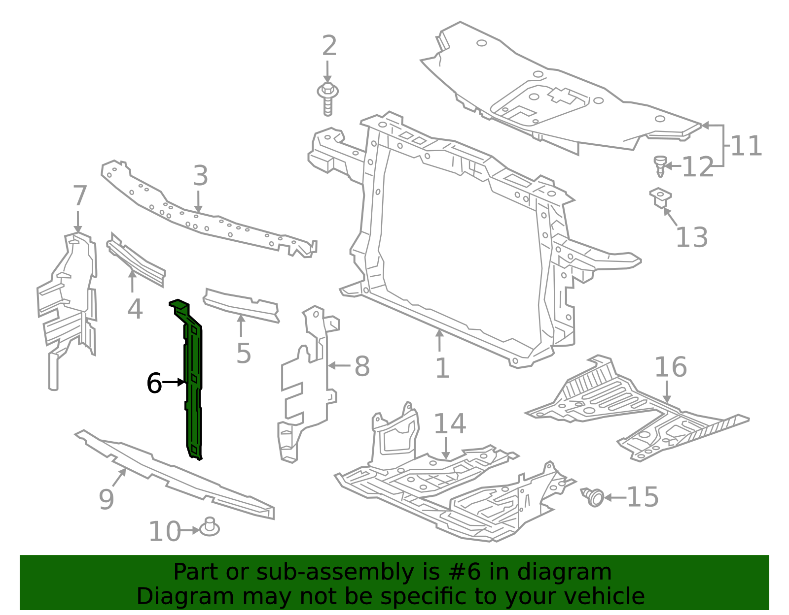 71165-TJB-A00 - High-Quality Center Support for 2019-2025 Acura RDX ...