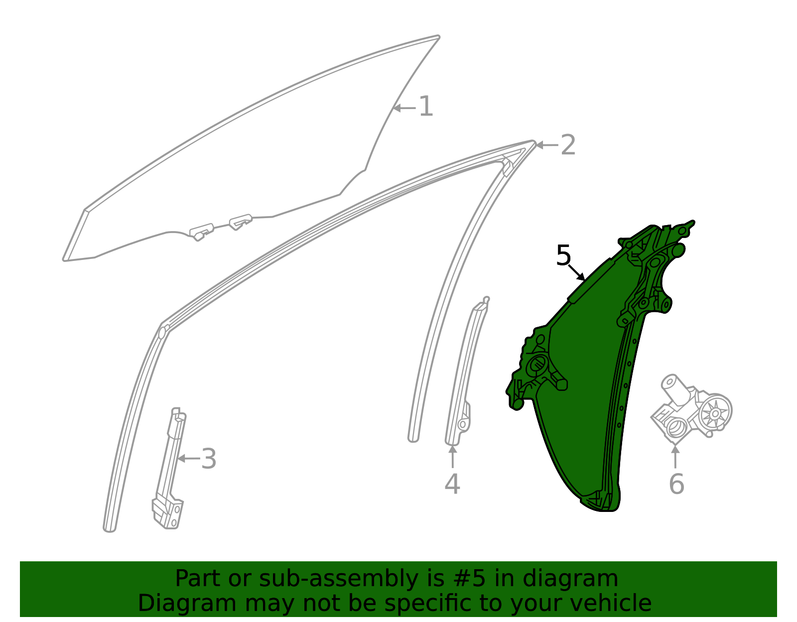 2021-2025 Toyota Mirai Window Regulator 69801-62021 | Toyota Parts Center