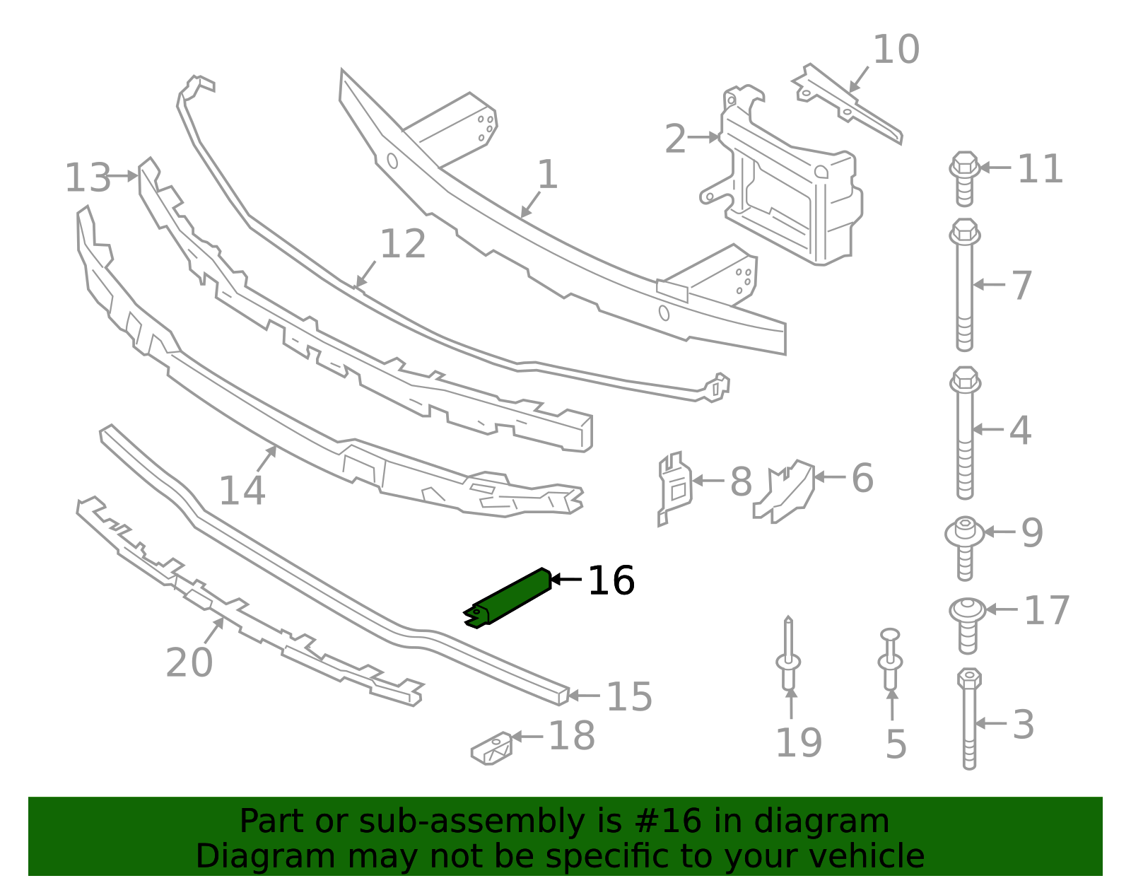 51117460348 - 2020-2022 BMW Outer Support (51-11-7-460-348) | BMW of ...