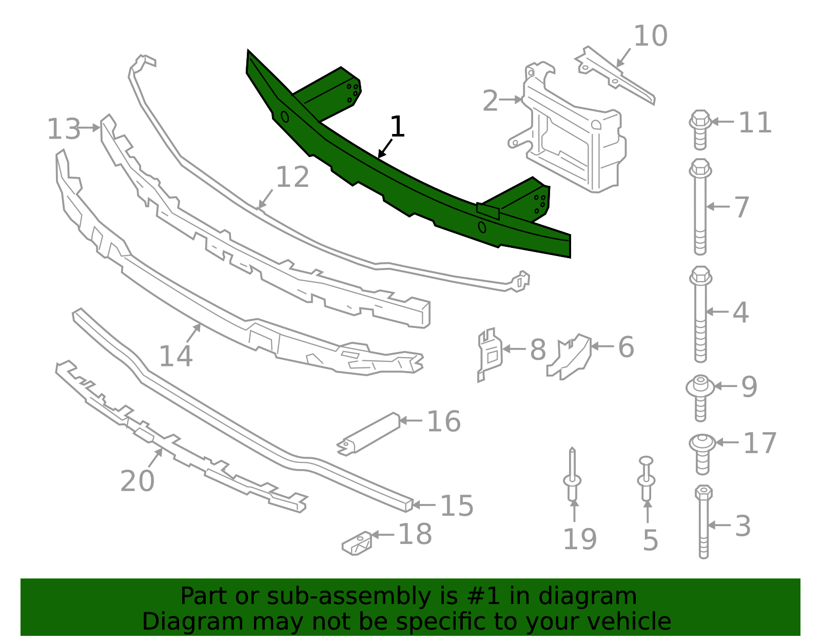 2019-2025 BMW Impact Bar 51-11-7-422-220 | OEM Parts Online