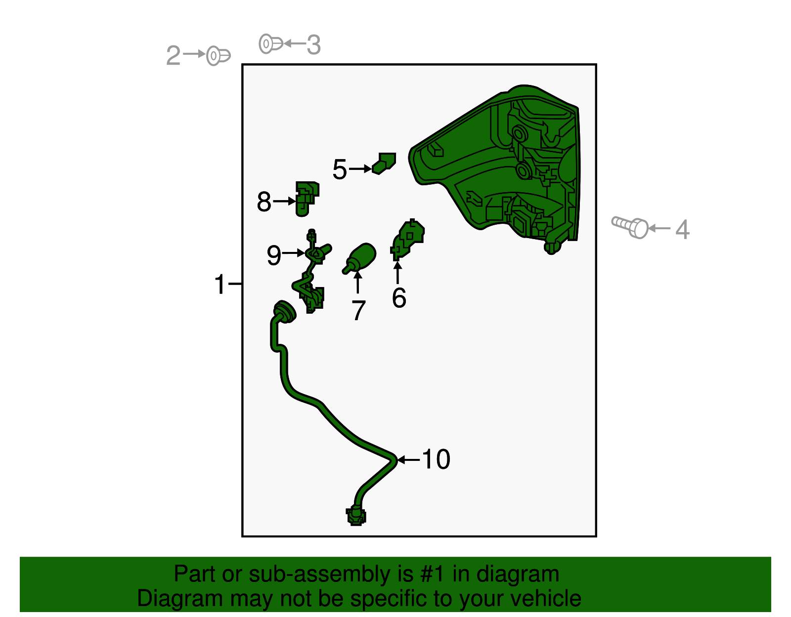 26555-9FV3B - Combo Lamp Assembly - 2020-2024 Nissan | Nissan OEM Parts ...