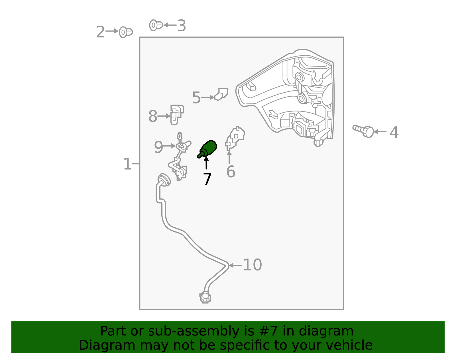 Backup Lamp Bulb 26261-9B91B | OEM Parts Online