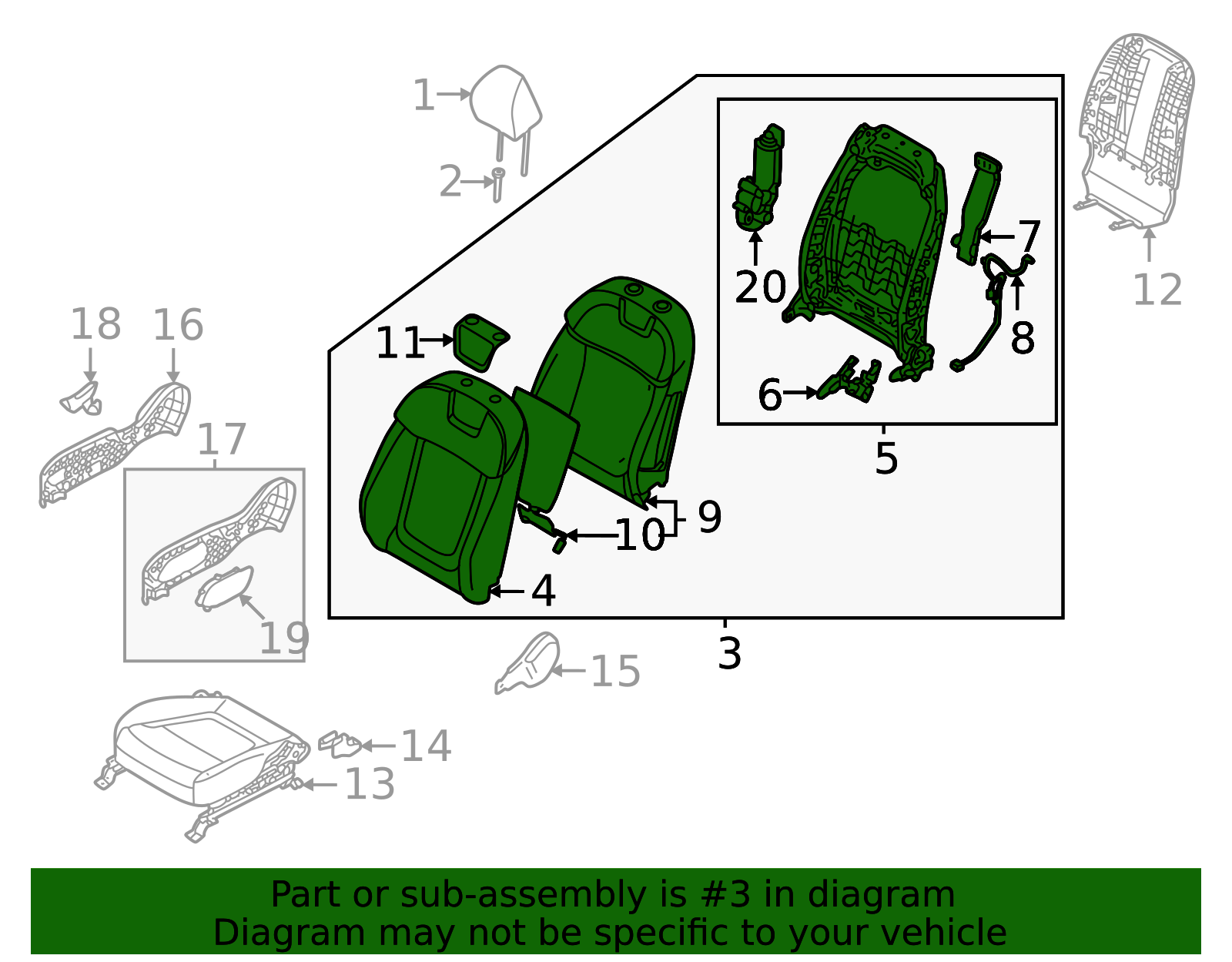 Seat Back Assembly - Full Factory Support and Safety | AutoNation Parts