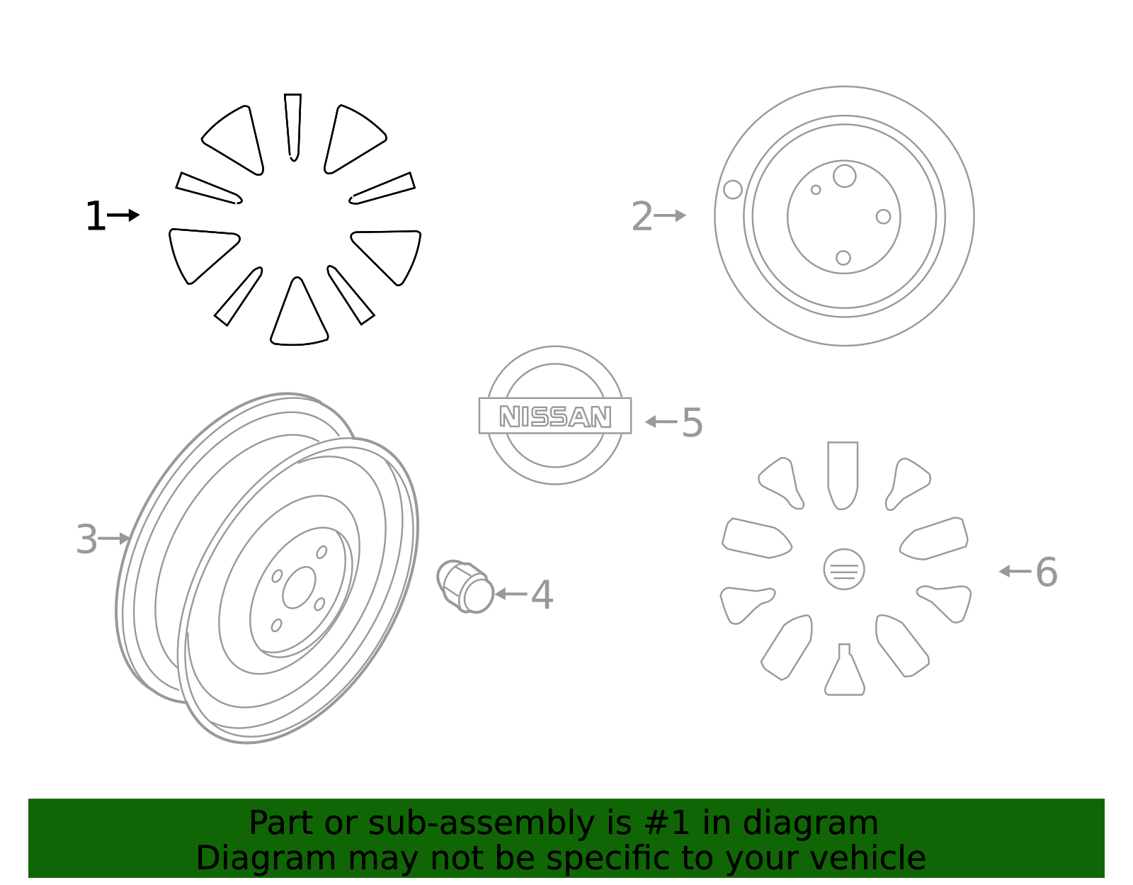 Wheel, Alloy | Official Nissan Parts Store