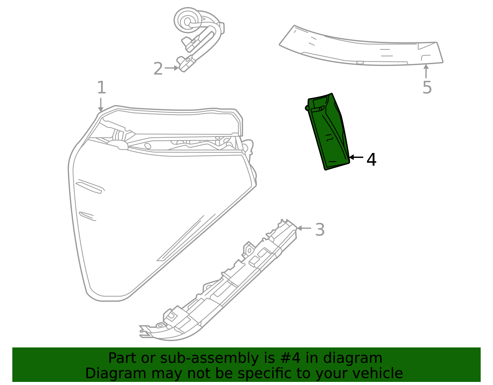 2016-2020 Toyota Mirai | Side Cover | 81497-62010 | OEM Vehicle Parts