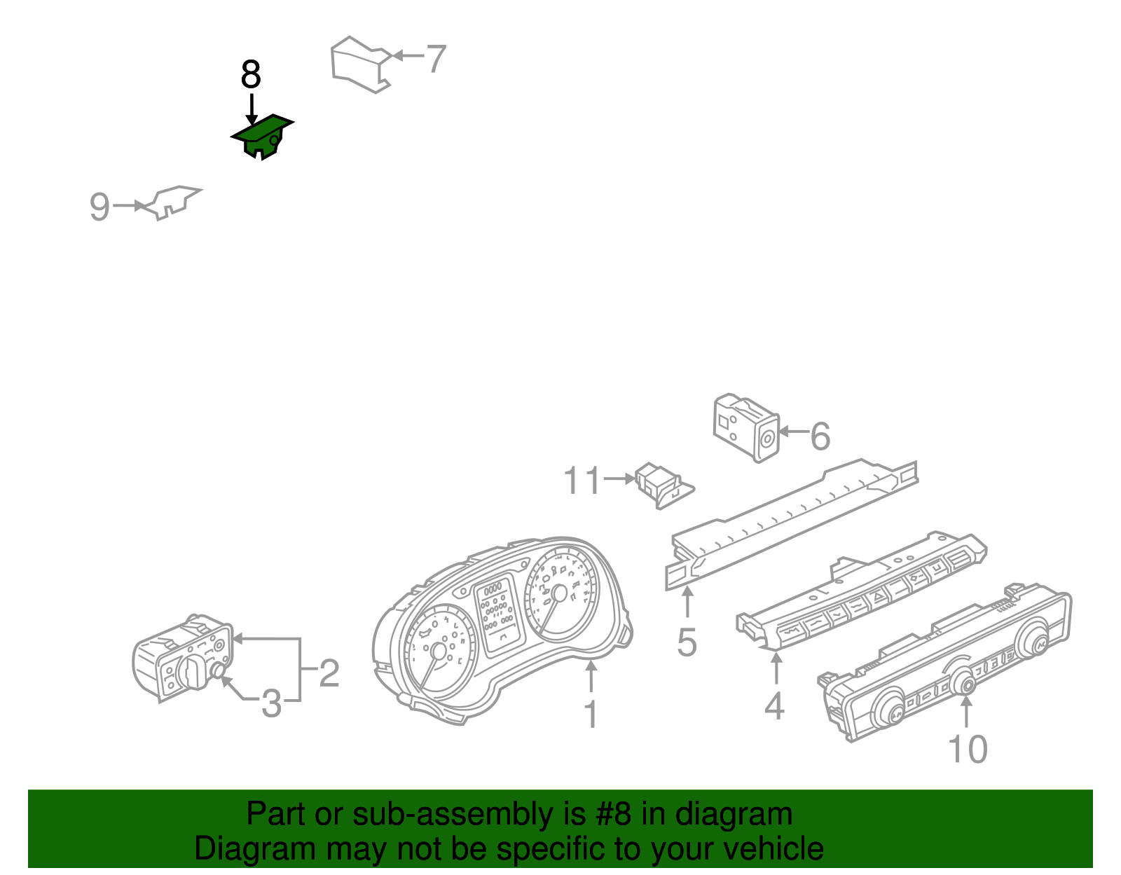 8V0-907-451-B-4PK - High-Quality Ambient Light Sensor for 2015-2020 ...