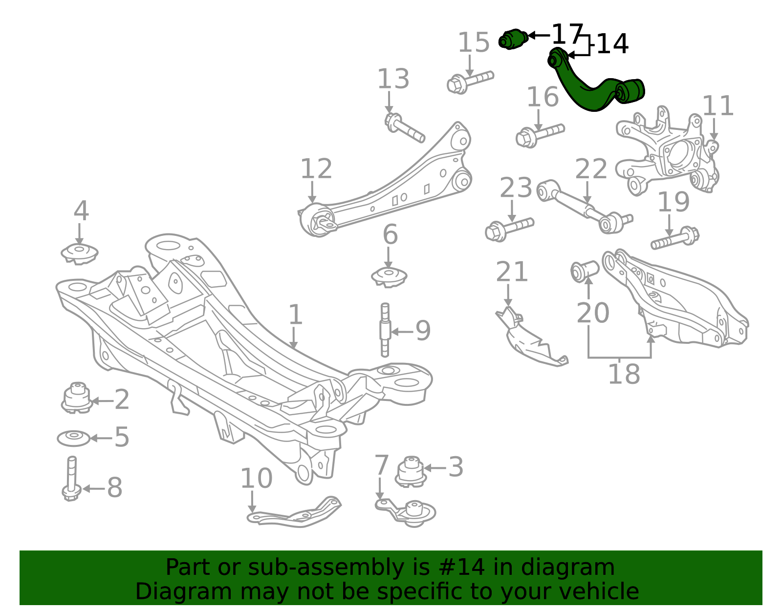 2010-2017 Lexus Upper Control Arm 48770-12010 | OEM Parts Online