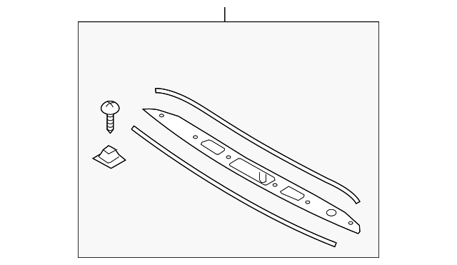 Genuine Upper Molding for 2015-2020 Hyundai | Part# 87310-B1000 ...