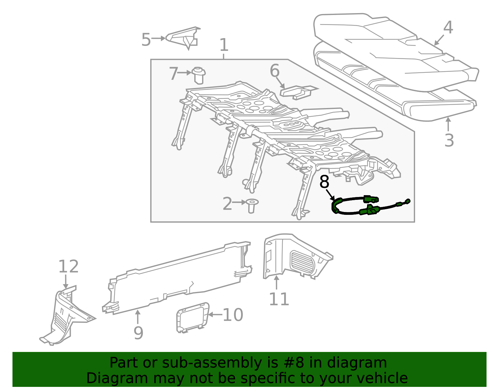 2016-2018 Toyota RAV4 Control Cable 72704-48120 | MotorMotor