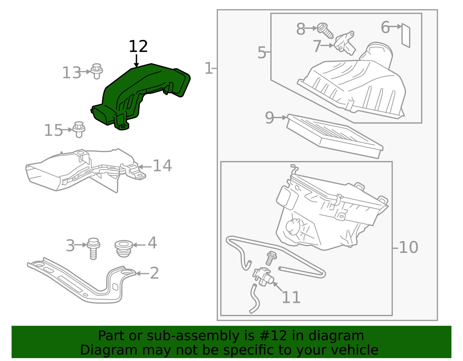 2023-2025 Toyota GR Corolla Inner Duct 17751-18010 | Toyota Parts Center