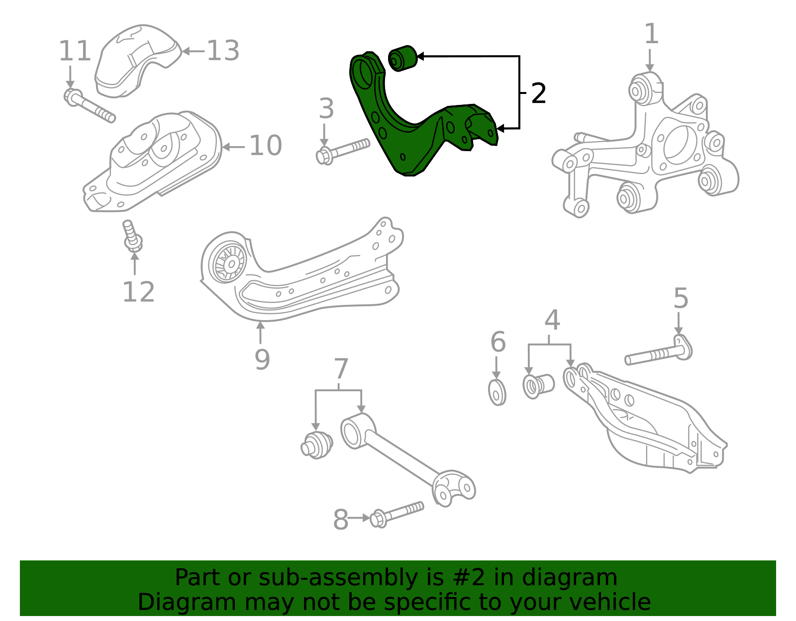 Genuine Toyota Upper Control Arm part# 48770-06010 for 2018-2025 Toyota ...