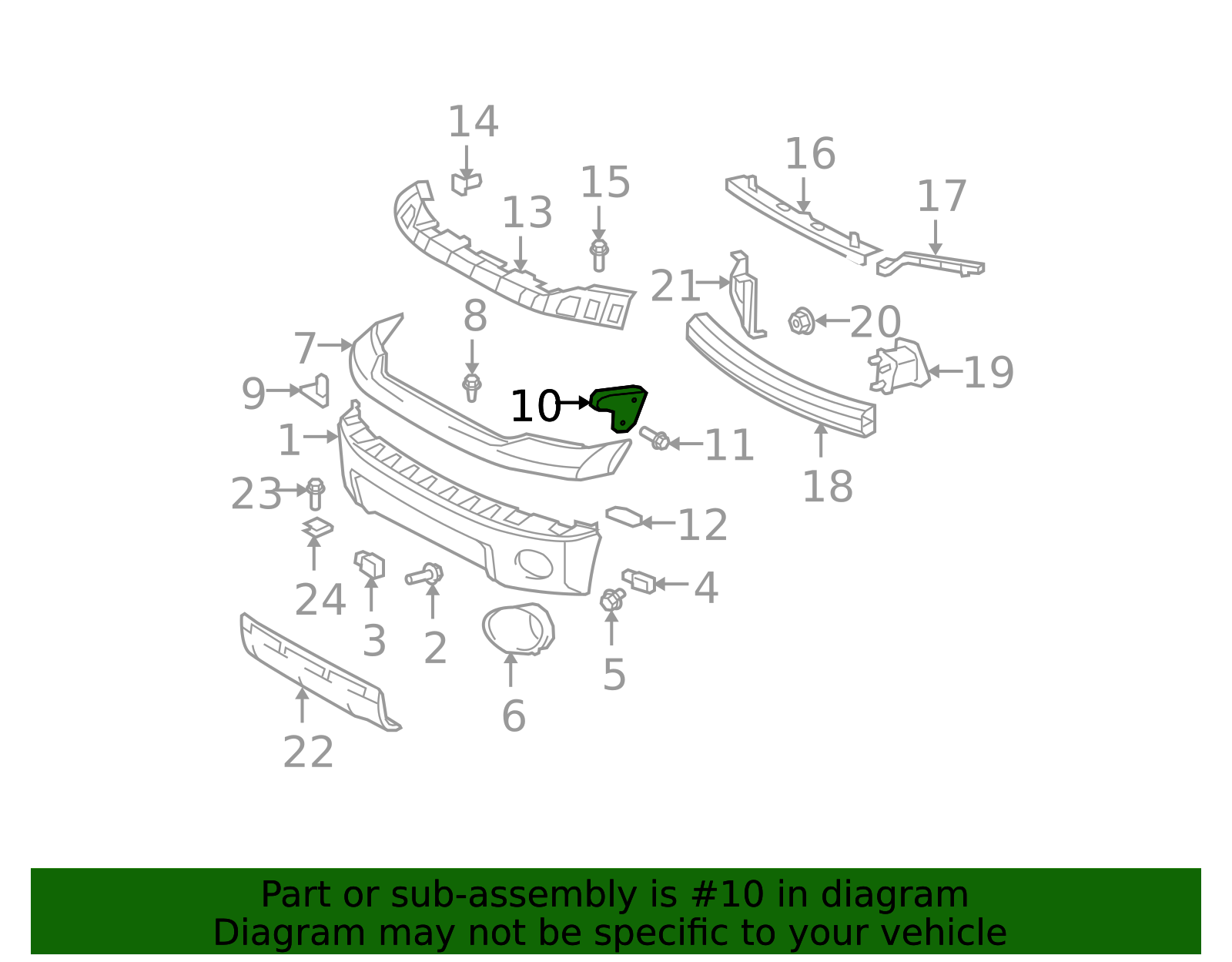 2007-2013 Toyota Tundra Side Support 52115-0C060 | Toyota Parts Center
