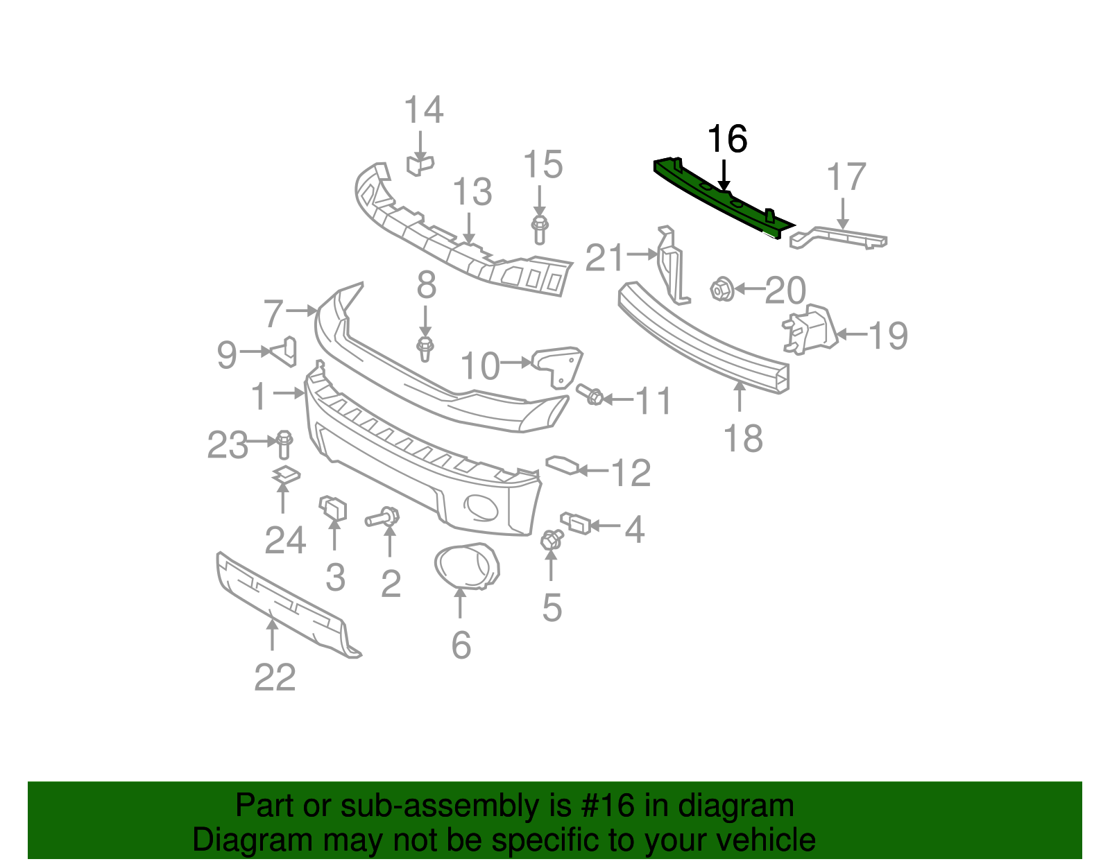 2007-2013 Toyota Tundra Upper Retainer 52506-0C050 | Toyota Parts Center