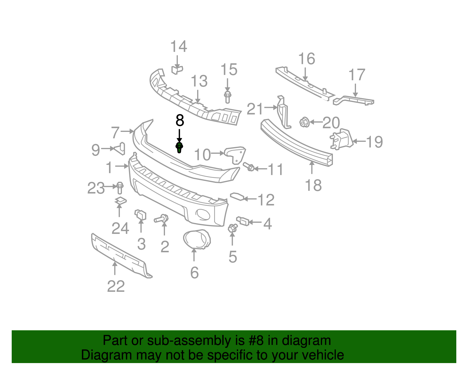 1988-2008 Toyota License Bracket 52121-12110 | Toyota Parts Center