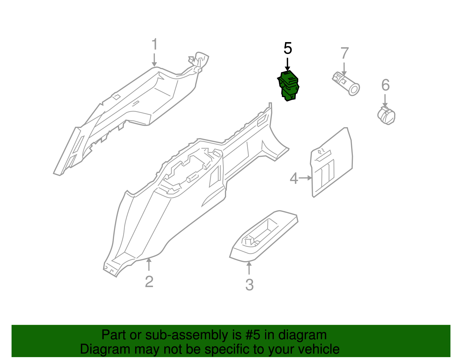 2004-2009 Nissan Switch 25383-7S000 | Bill Kay Nissan Parts