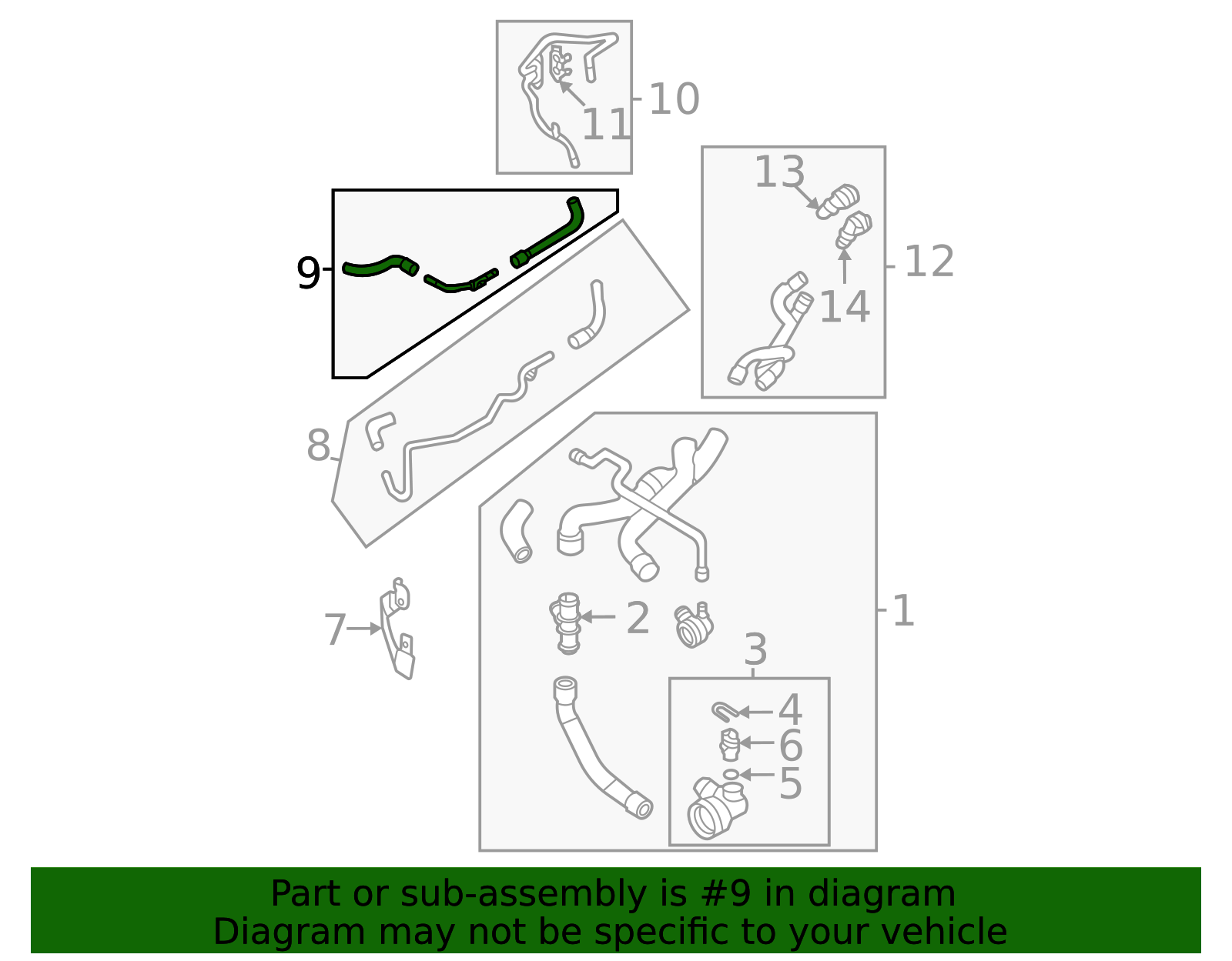 05E-122-447-J - Coolant Hose 2022-2025 Volkswagen | Wolfsburg Parts Direct