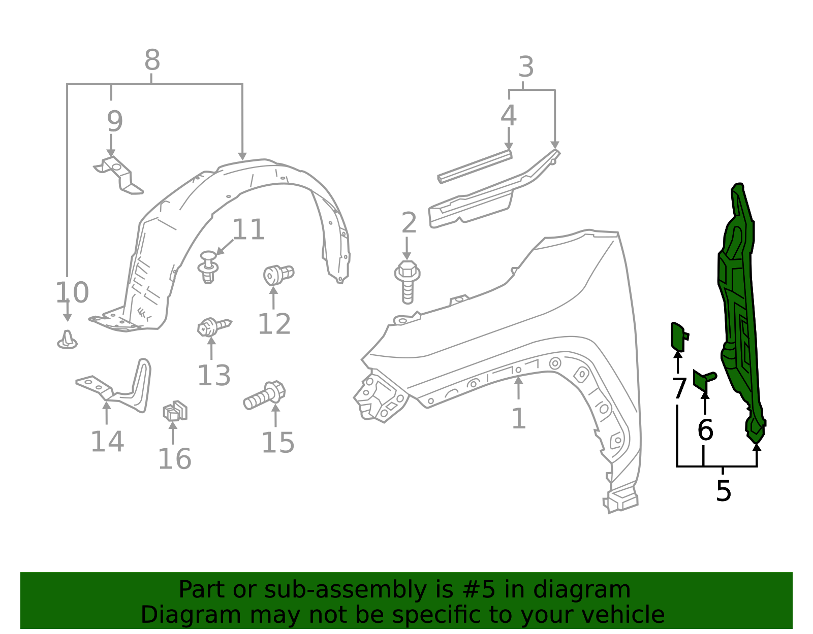 2019-2024 Toyota Protector 53828-0R050 | Toyota Parts Center