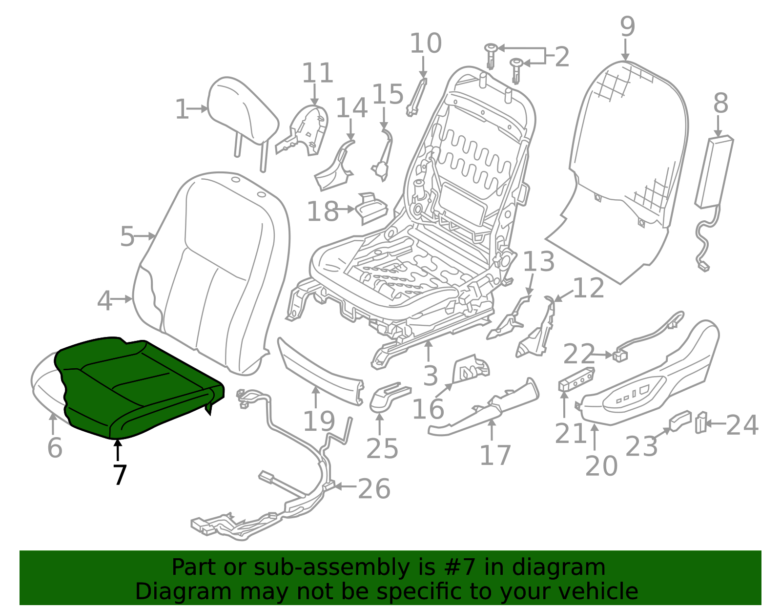 87370-4HK6A - Cushion Cover Official INFINITI Parts Store
