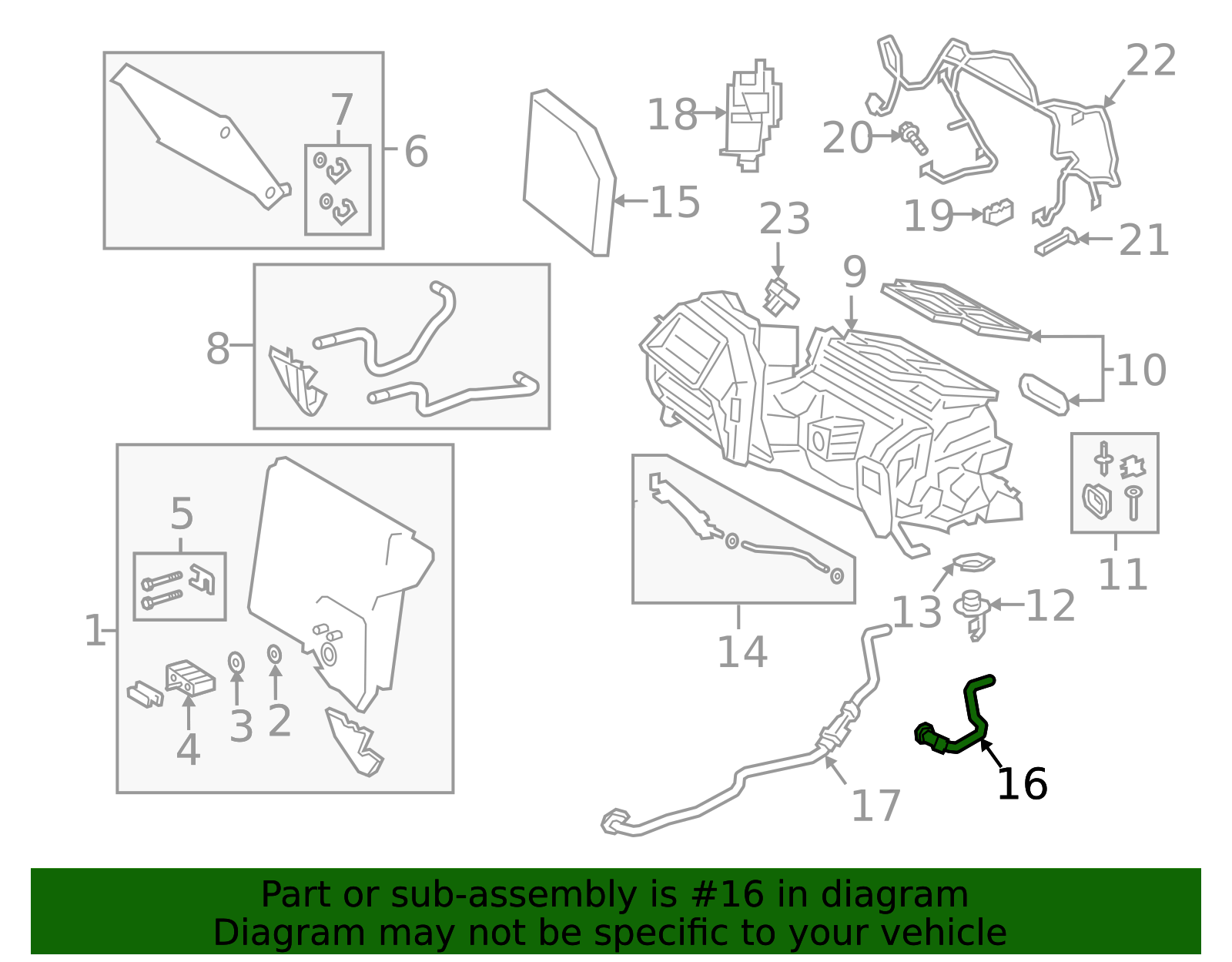 2020-2026 Toyota GR Supra HVAC Heater Hose 87245-WAA01 | Toyota Parts ...