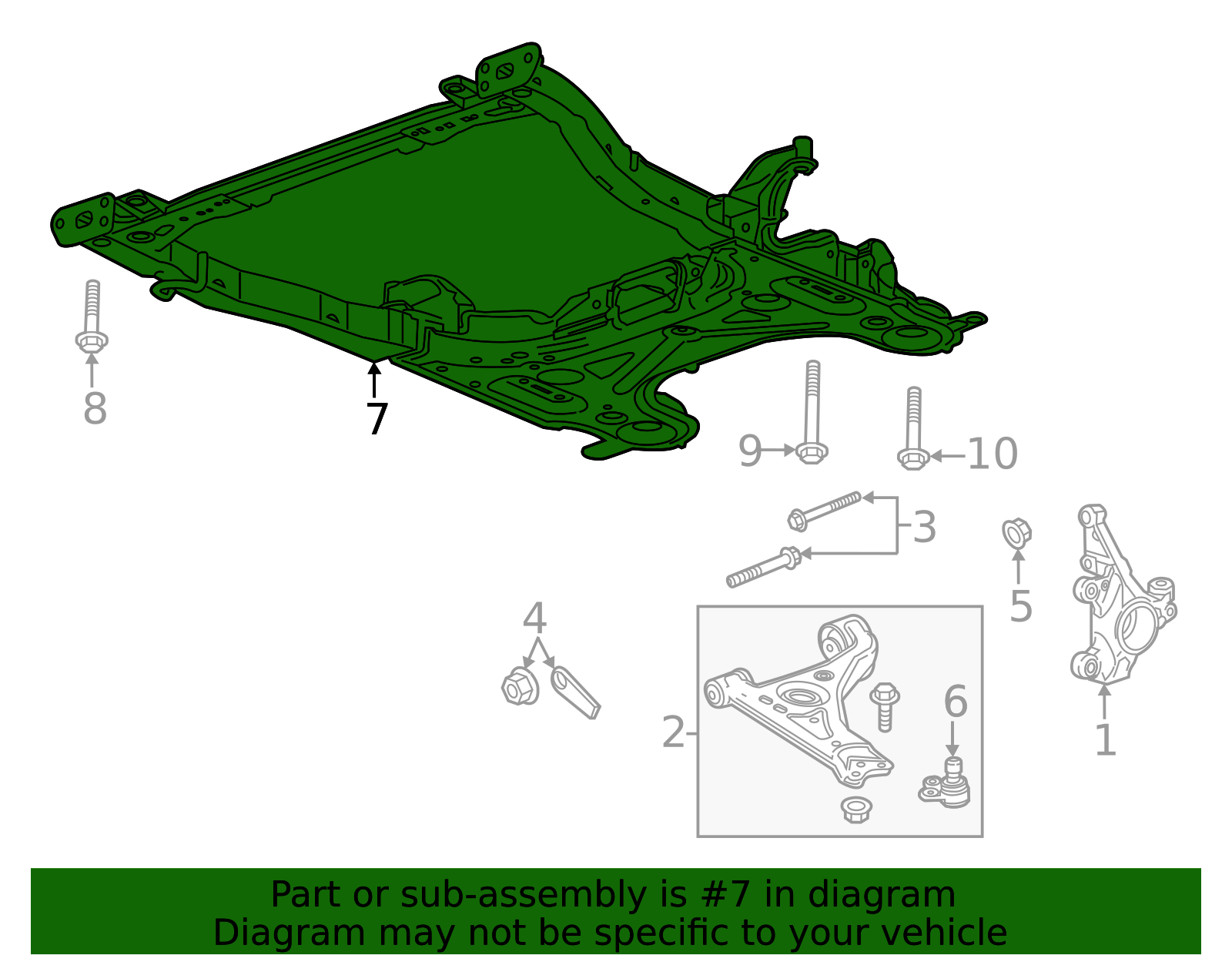 94531941 - OEM GM Engine Cradle | GMPartsCenter.net | GM Parts Center