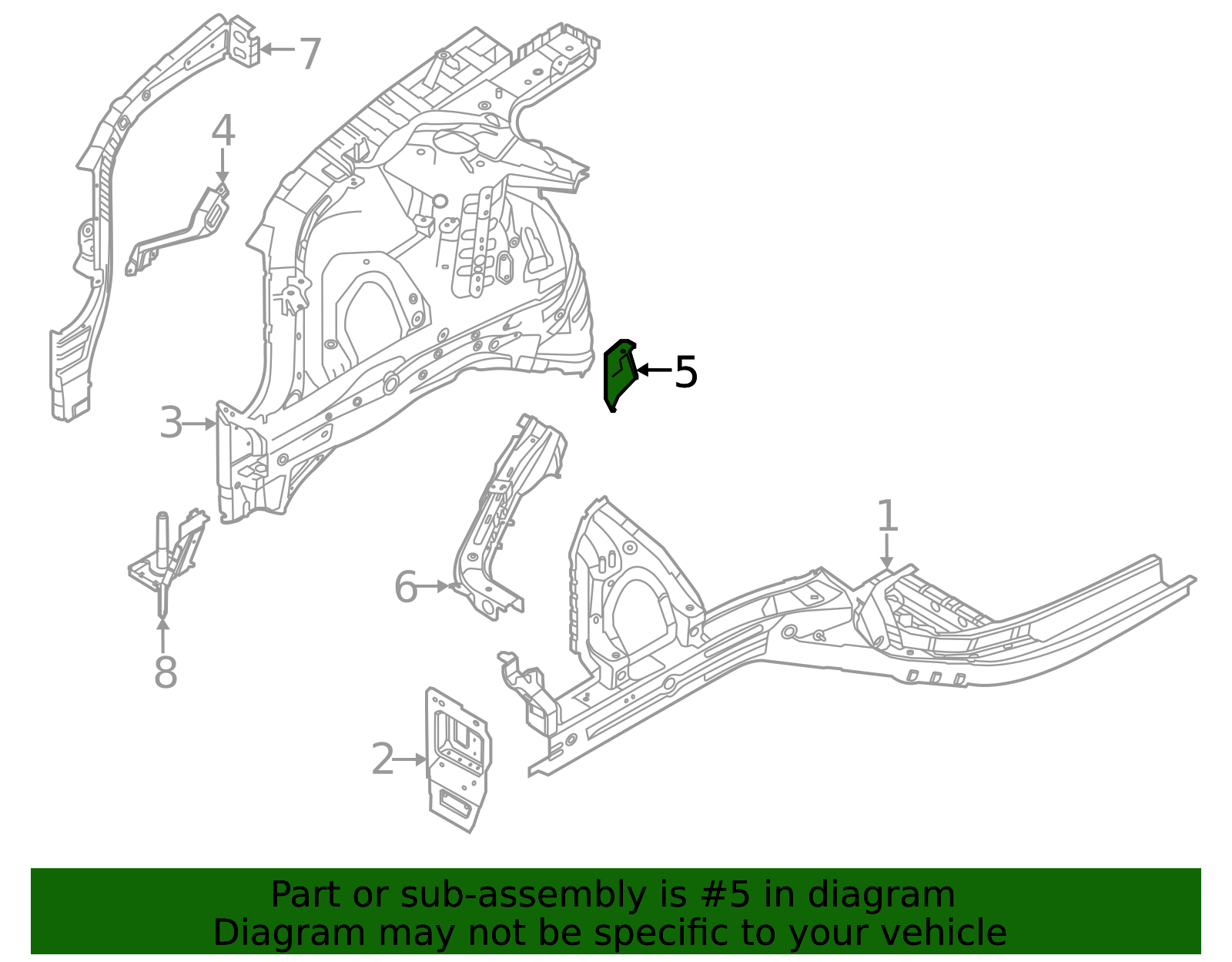 2024-2025 Hyundai Sonata Fender Mtg Bkt 64493-L1500 | MotorMotor