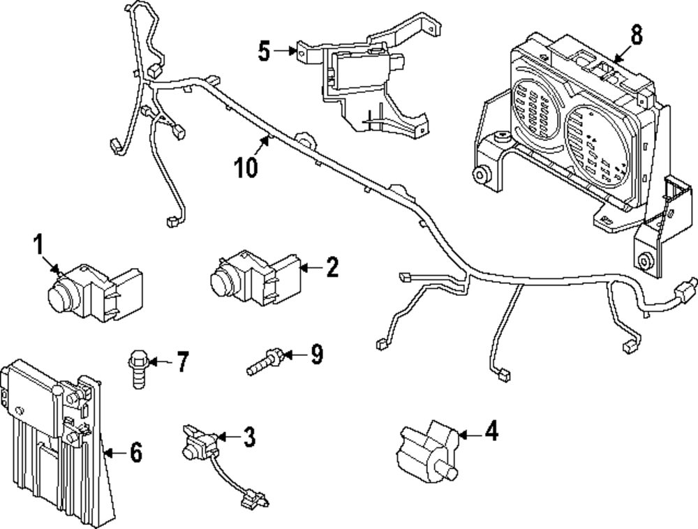 Hyundai - 99130-GI500 - Radar Sensor - 2025 Hyundai Ioniq 5 | OEM ...