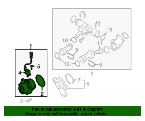 04L-121-011-N - Water Pump Assembly 2015 Volkswagen | Wolfsburg Parts ...
