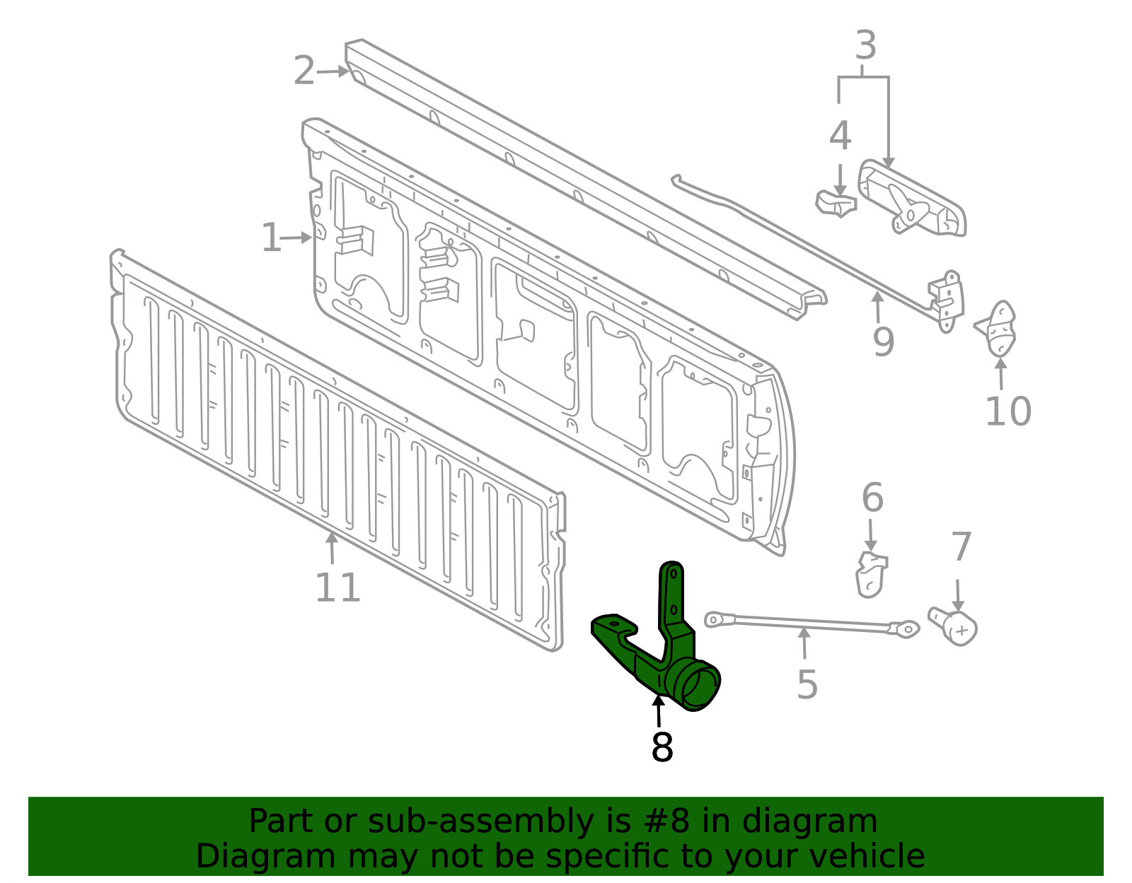 66120 04011 High Quality Tailgate Hinge For 2005 2015 Toyota Tacoma 66120-04011-high-quality-tailgate-hinge-for-2005-2015-toyota-tacoma
