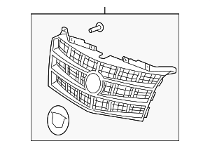 Buy Genuine GM Auto Parts - Grille (Part # 23190298) | GM Parts Store