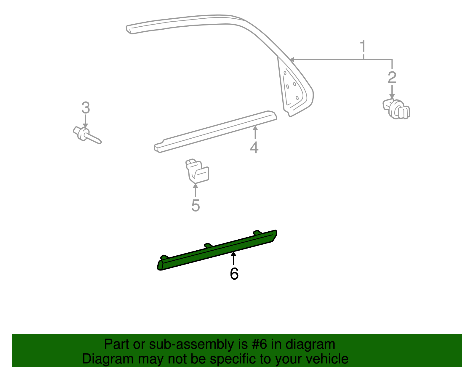 75742-AA904 - 2000-2001 Toyota Camry - Body Side Molding | Toyota Parts ...