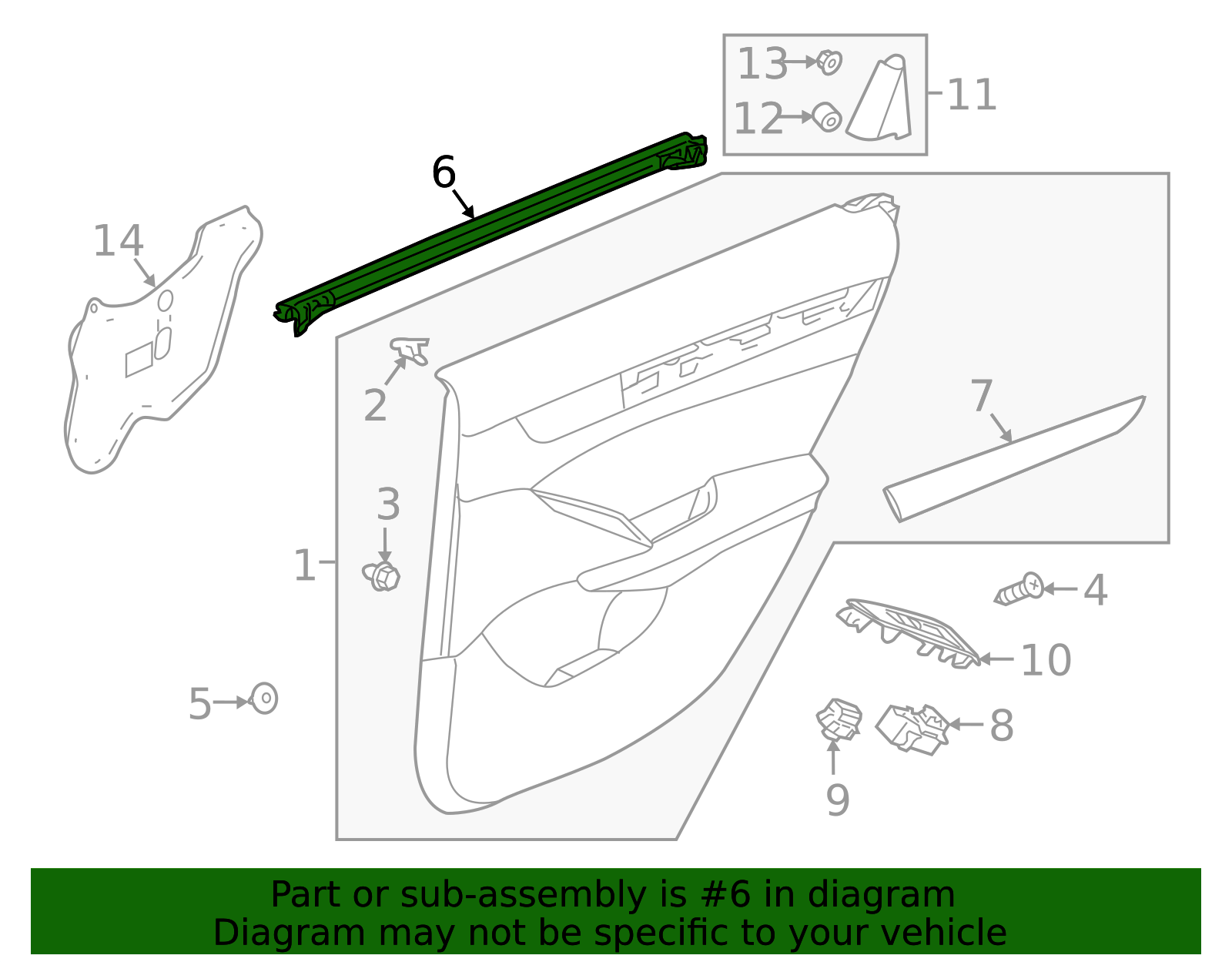 72835-TVA-A01 - Belt Weather-Strip 2018-2025 Honda Accord | Honda Parts ...