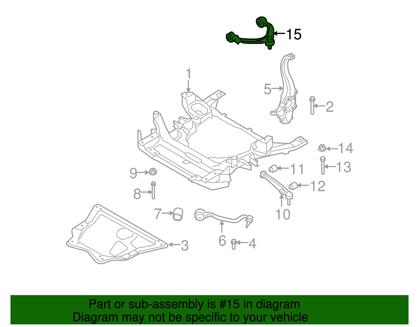 2007-2019 BMW | Upper Control Arm | 31126863786 | BMW OEM Parts Store