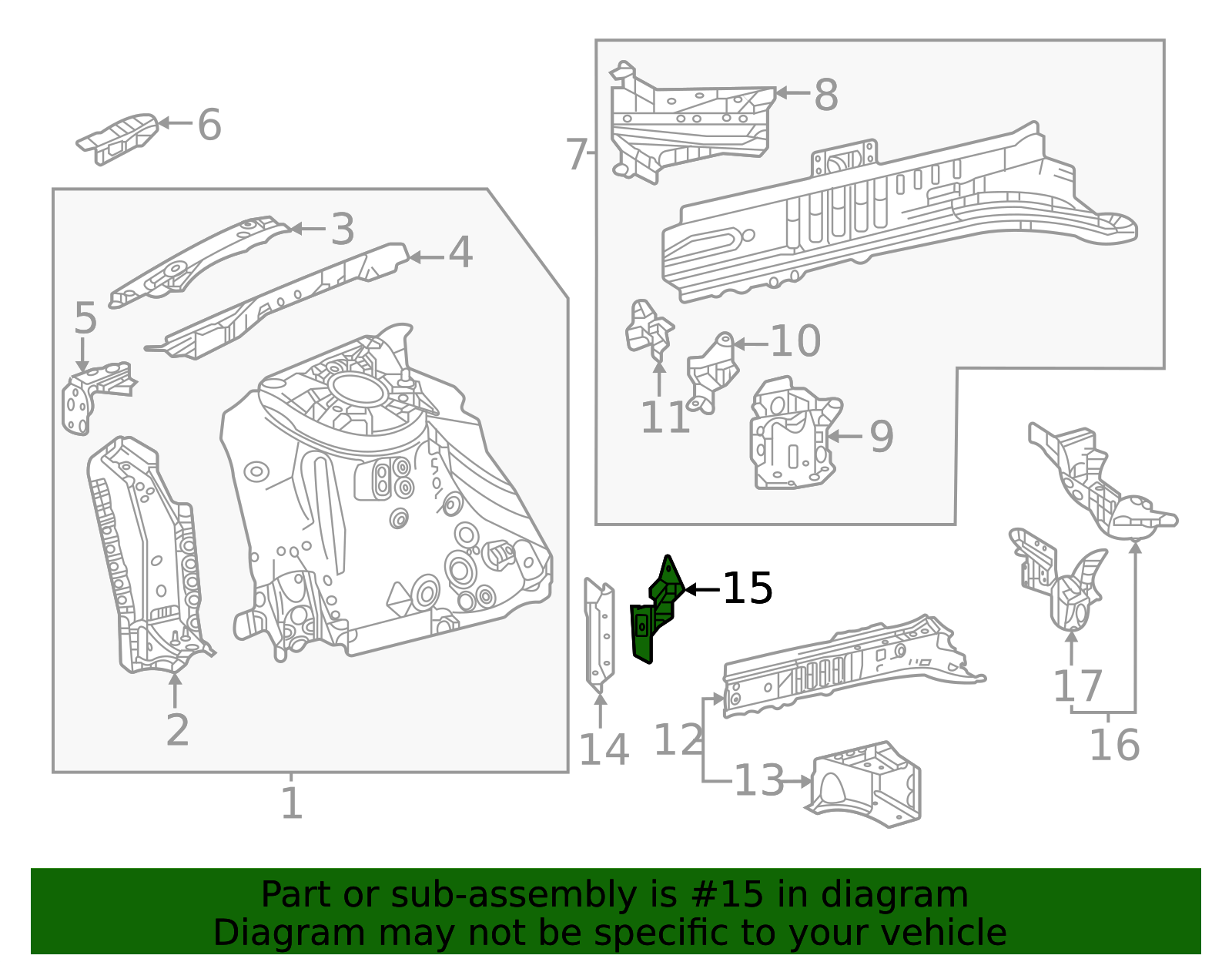 53107-42010 - 2023-2024 Toyota bZ4X - Lower Bracket | Discount Parts ...