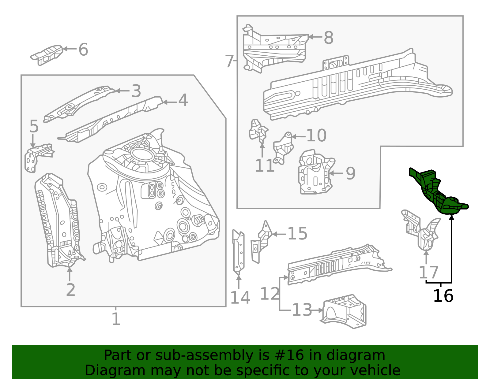 57016-42061 - 2023-2024 Toyota bZ4X - Rear Extension | Nucar Toyota Parts
