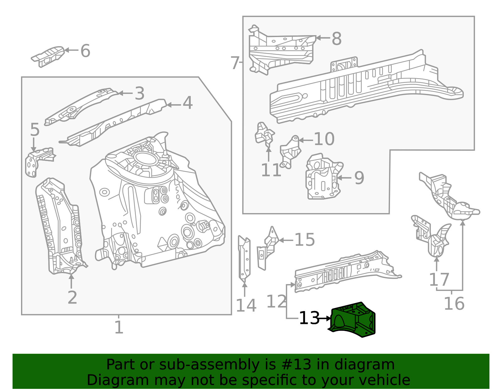 2023-2024 Toyota bZ4X - Side Rail Extension 57201-42010 | Sparks Parts