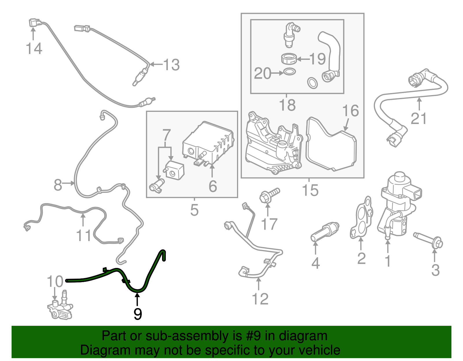 2013-2022 Ford | Purge Line | CV6Z-9D289-E | Walls' Ford Parts