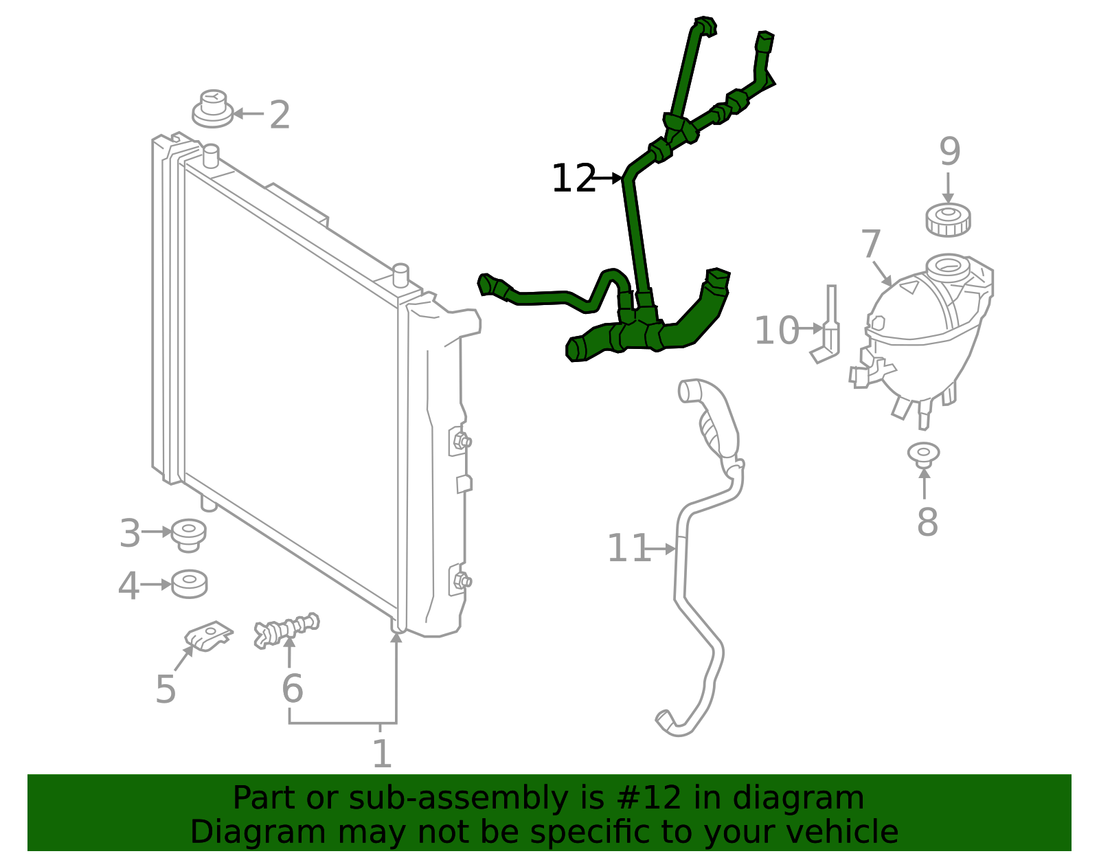 463-501-07-91 - Lower Hose 2016-2018 Mercedes-Benz G 65 AMG® | Mercedes ...
