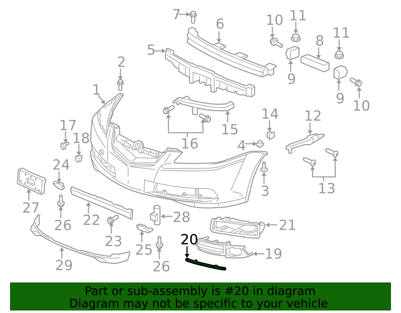 71121-SEP-A10ZA - High-Quality Chrome Strip for AutoNation Parts