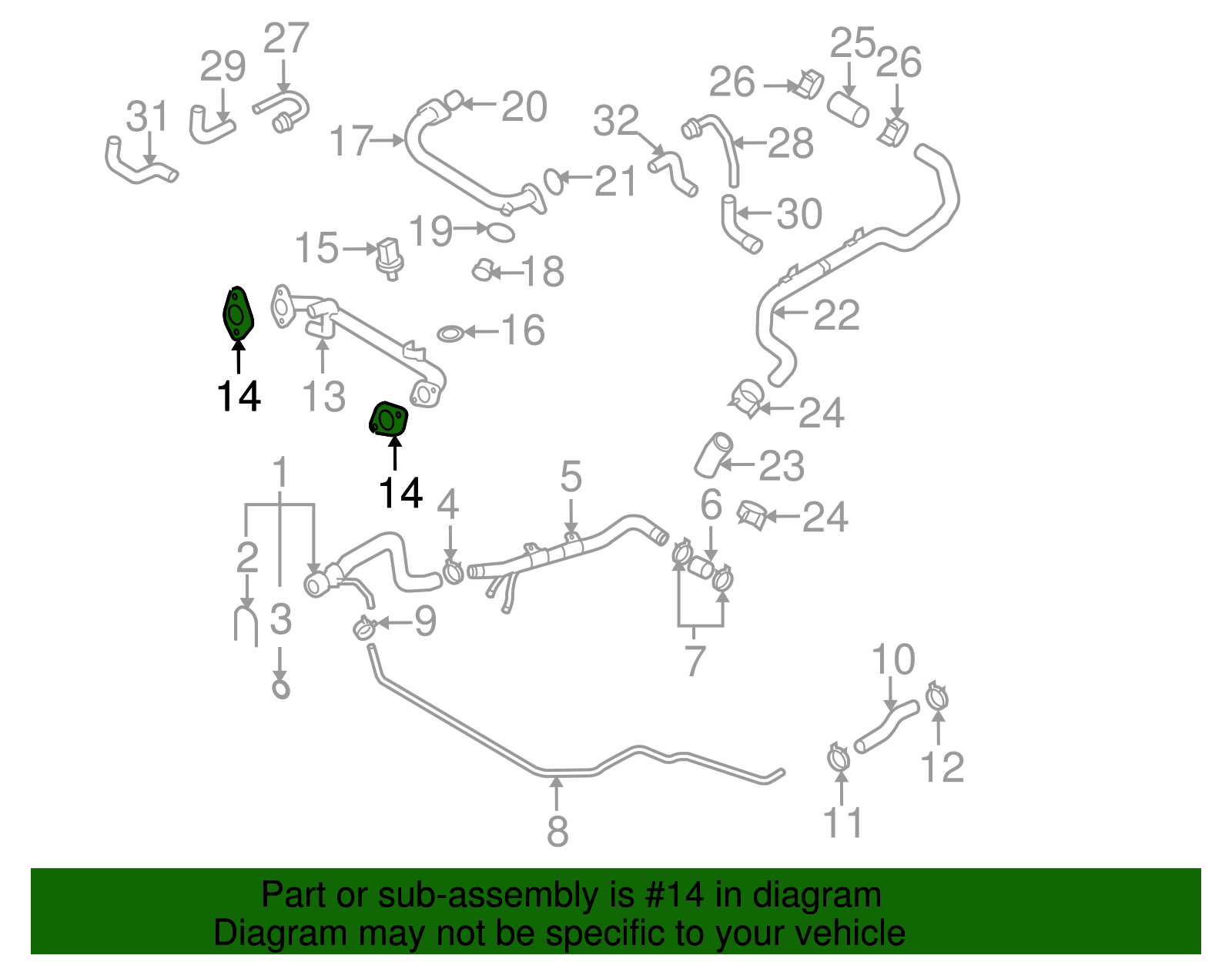 2000-2018 Audi Engine Coolant Pipe O-Ring N-909-125-01 | OEM Parts Online