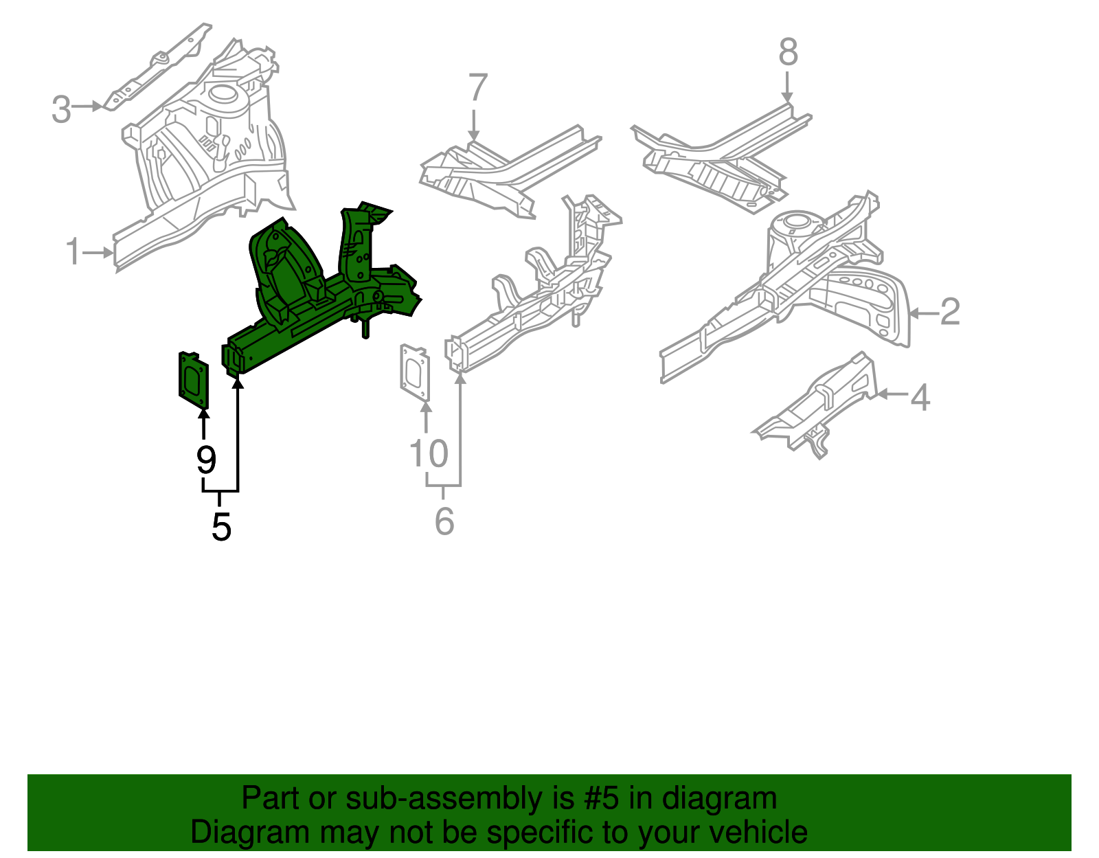 2017-2020 Hyundai Elantra Rail Assembly 64620-F2000 | OEM Parts Online