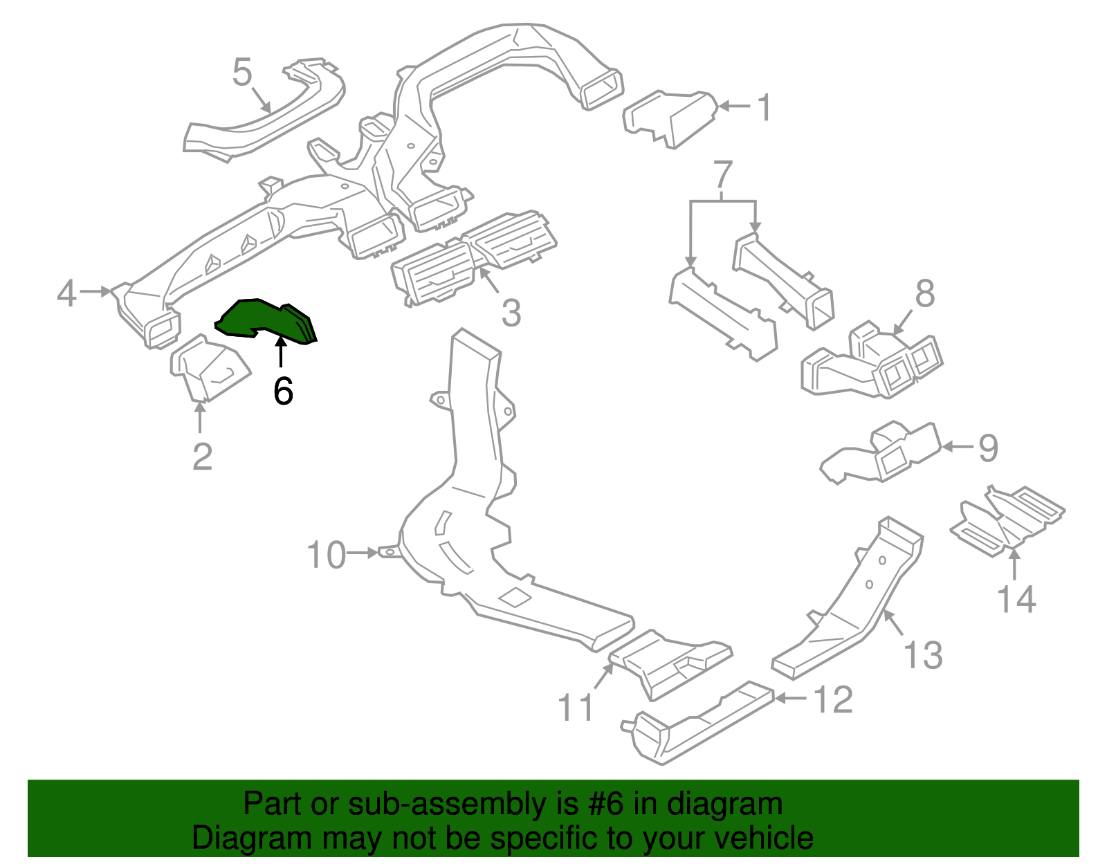 2016-2025 BMW | Lower Duct | 64229299475 | BMW OEM Parts Store