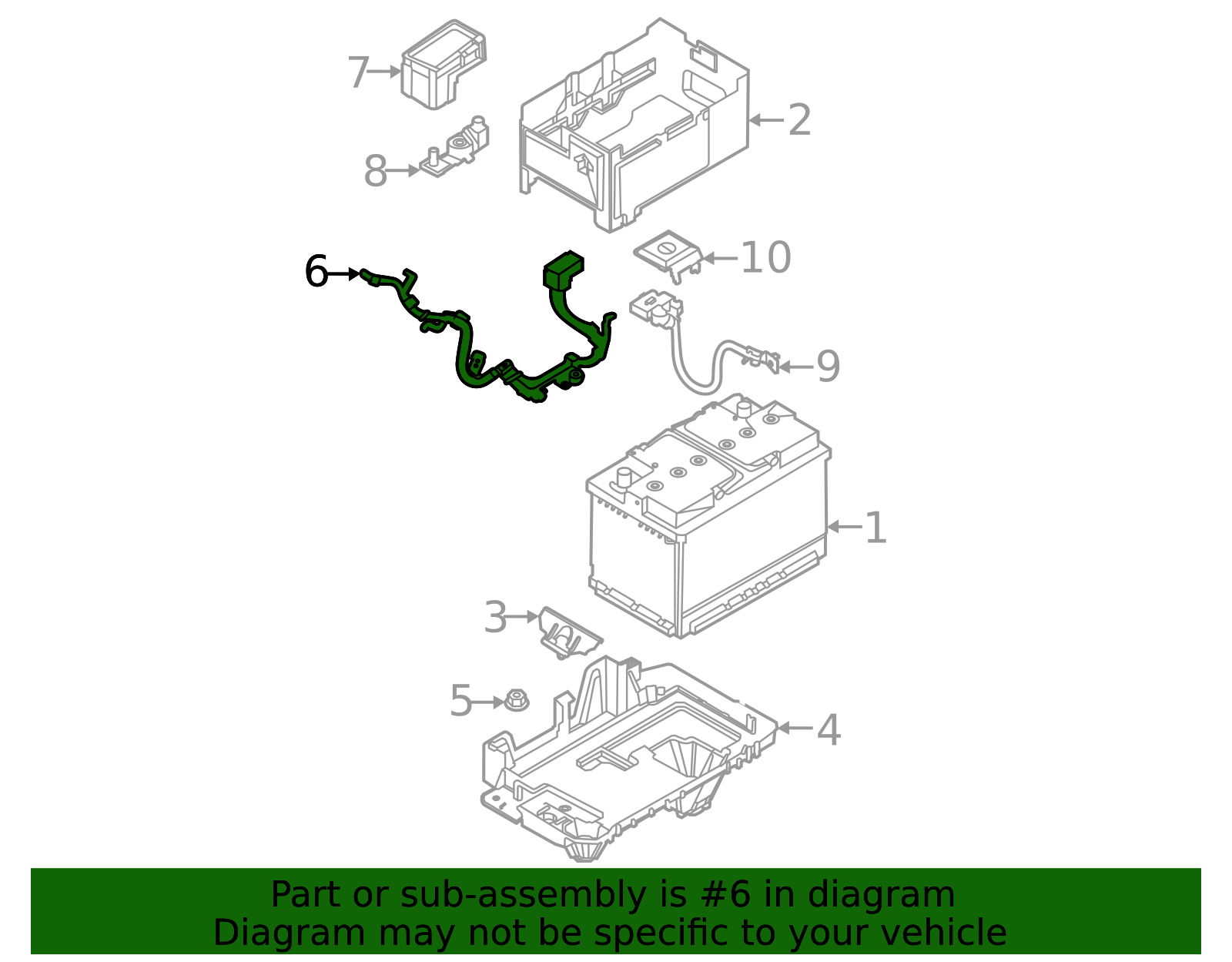 Battery Cable 91850-L0110 - Reliable Power Connections | AutoNation Parts