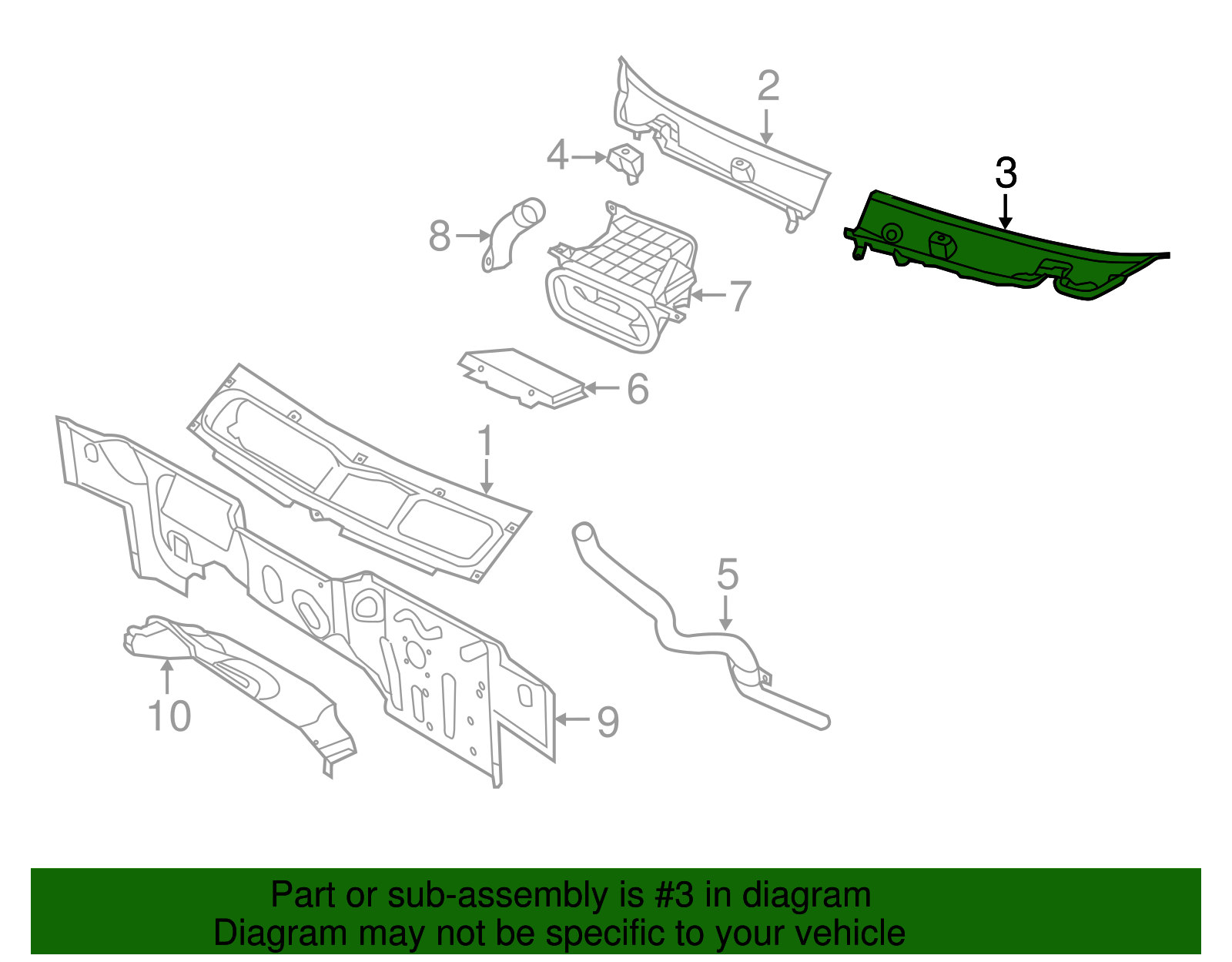 2023-2025 Ram Panel 7HS28JXWAB | Mopar Parts Canada