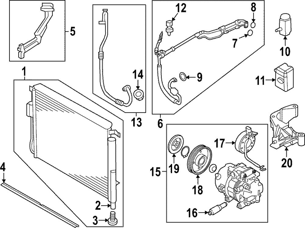97606-N7600 - Condenser 2023-2025 Kia Sportage | Kia.Parts Store