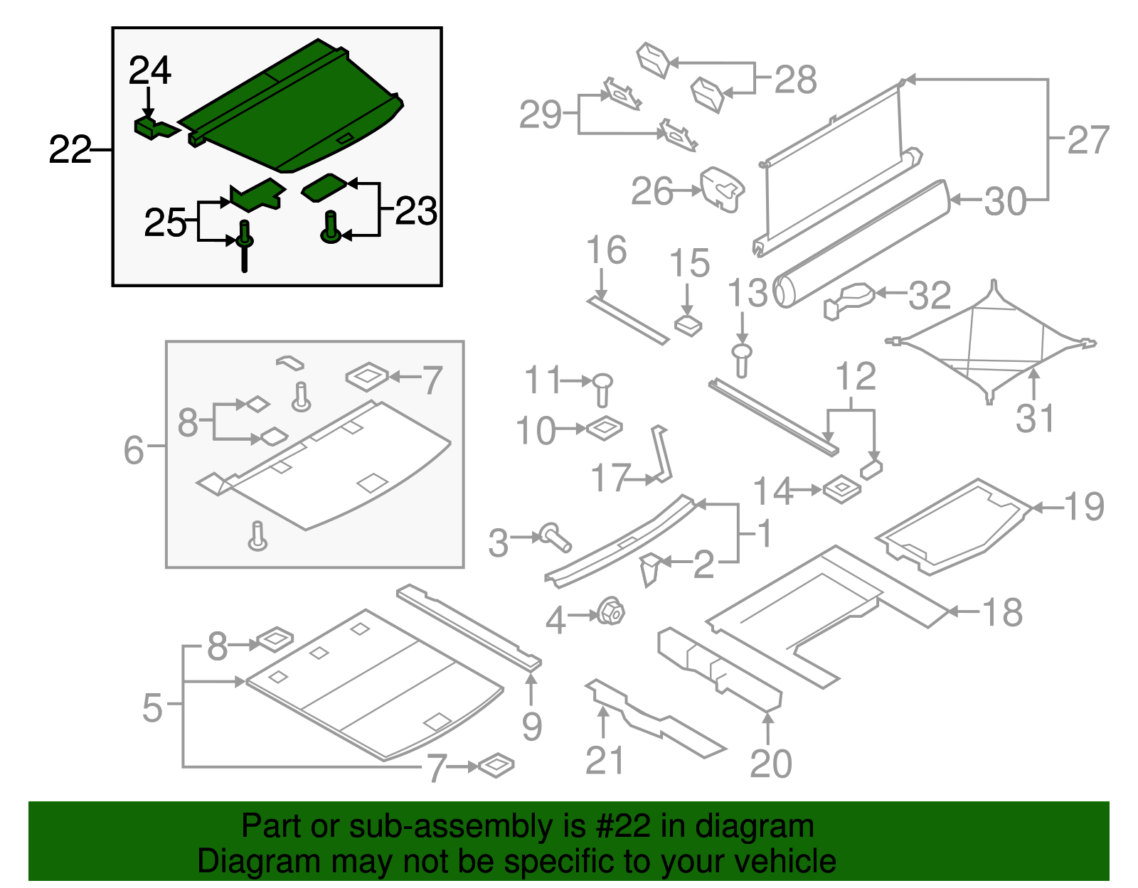 4L0-863-553-NN3 - High-Quality Tonneau Cover for 2007-2015 Audi Q7 ...